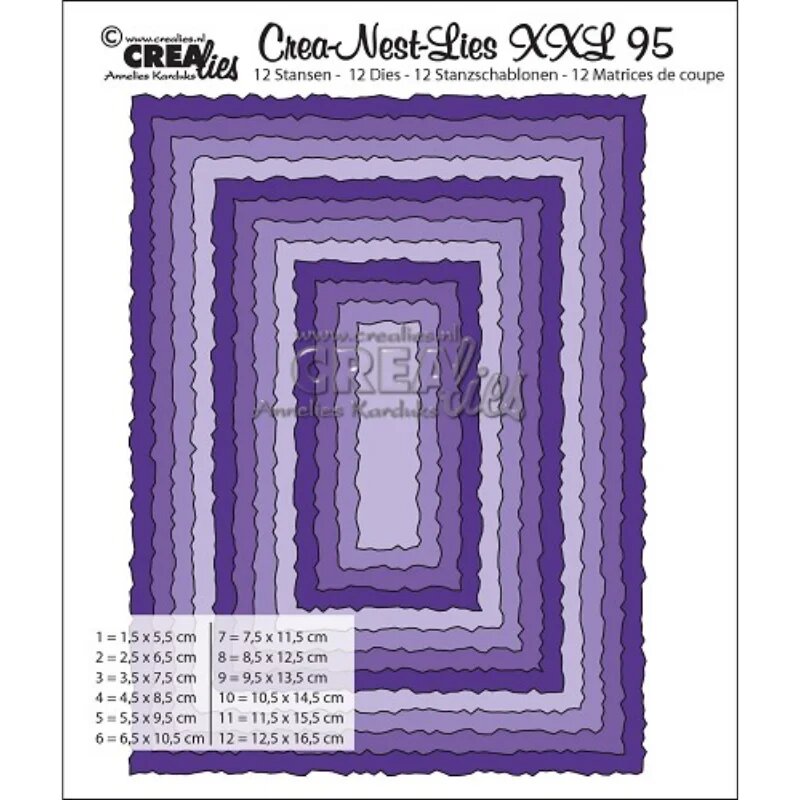 Вырубка Crea-Nest-Lies XXL 95, 12.5 x 16.5 см