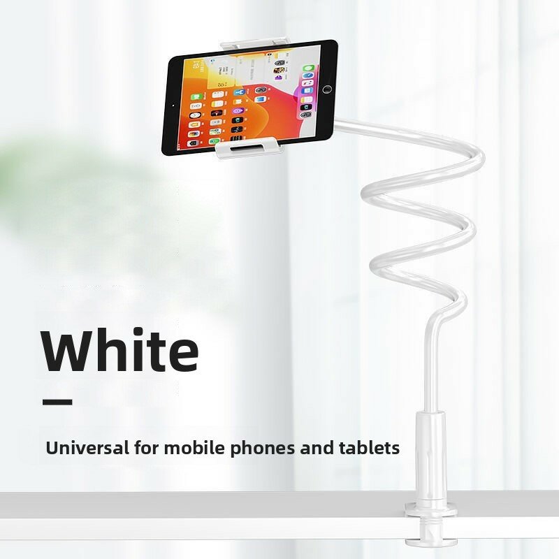 Гибкая подставка для телефона и планшета для домашнего использования с функцией антишок и регулируемой длиной белая 0.8 м