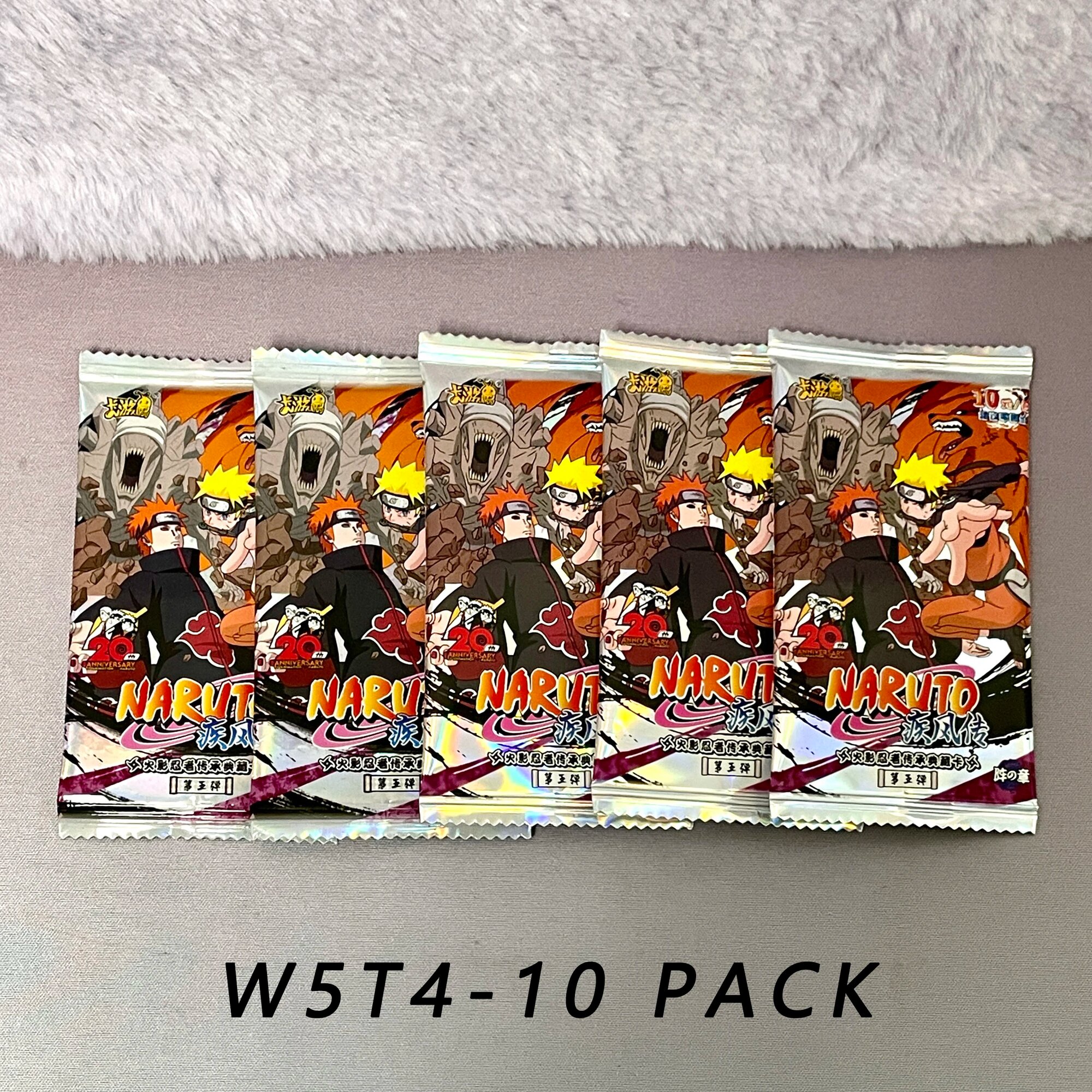 Коллекционная карточная игра KAYOU Naruto W7T4 W2T4 W5T4-10 pack