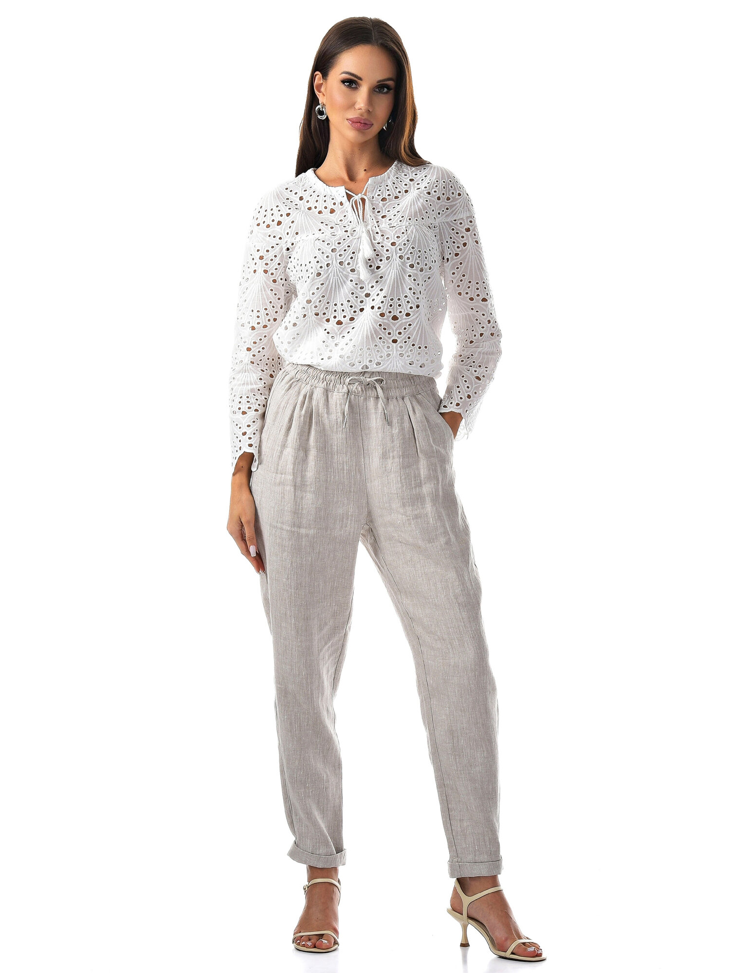 Брюки лён натуральный