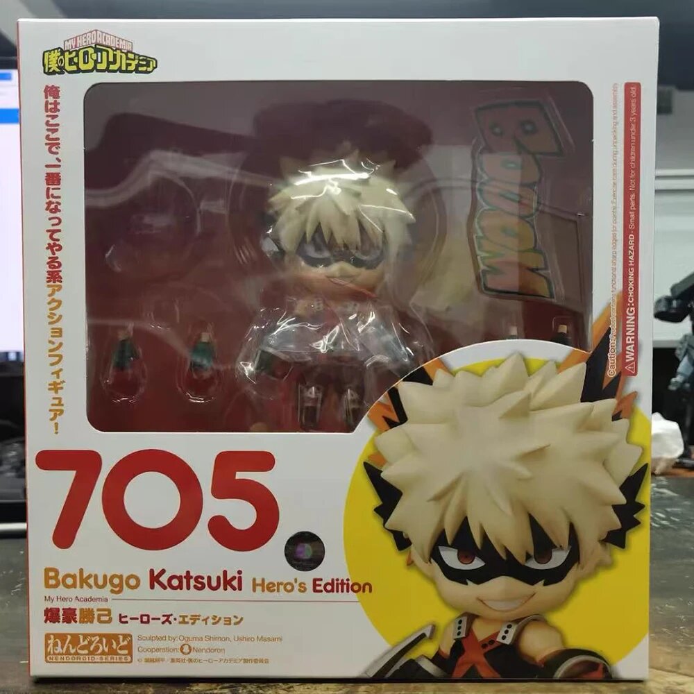 100% Оригинальная коллекционная фигурка Good Smile Company Nendoroid Boku No Hero Academia Бакуго Кацуки, в наличии