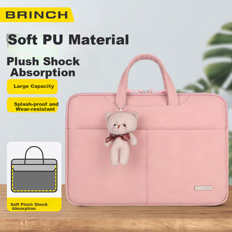 BRINCH Женская сумка-портфель 12-13,3 дюйма для Xiaomi и Huawei, вместительная легкая через плечо Размер
