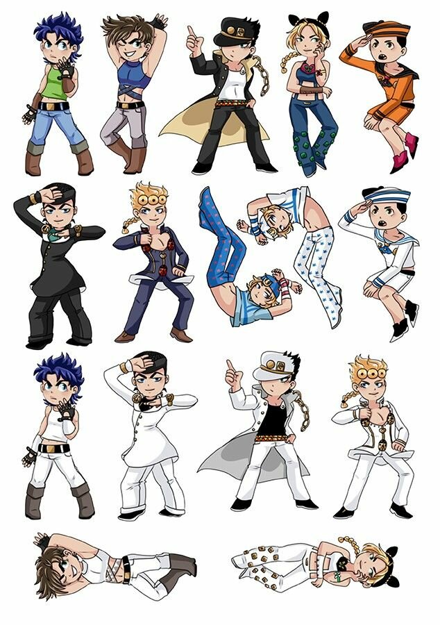 Наклейки JoJo's Bizarre Adventure No.1