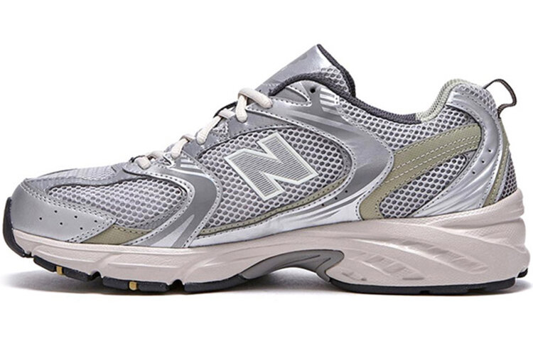 Кеды New Balance 530, размер 44 EU, белый, серебряный