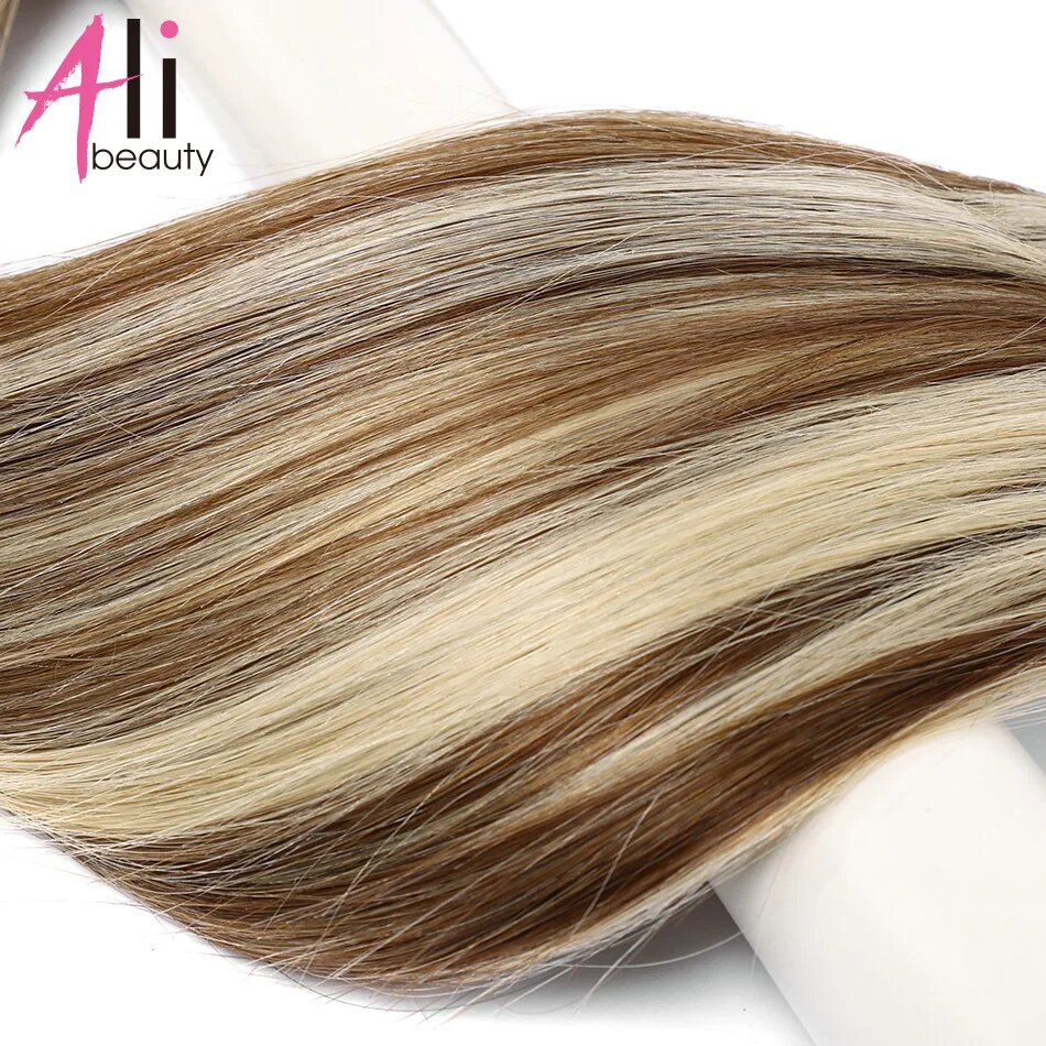 Ленты для наращивания волос ALI-BEAUTY Remy прямые 20 шт.