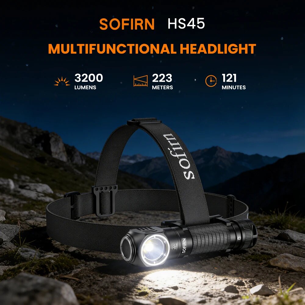 Налобный фонарь SOFIRN HS45 HP50 3200лм