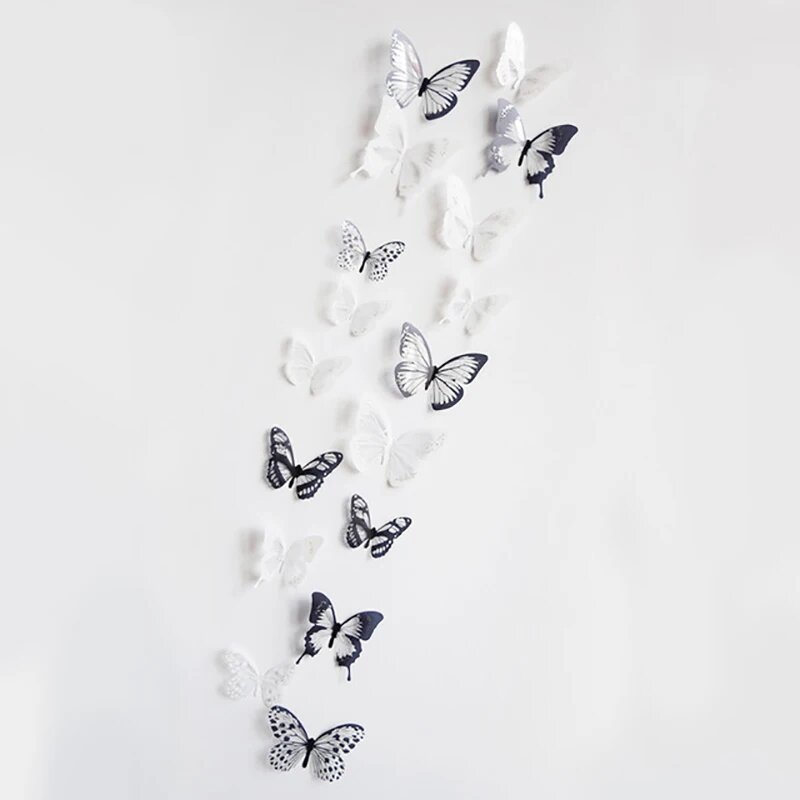 Набор наклеек бабочек Белый butterfly-sticker