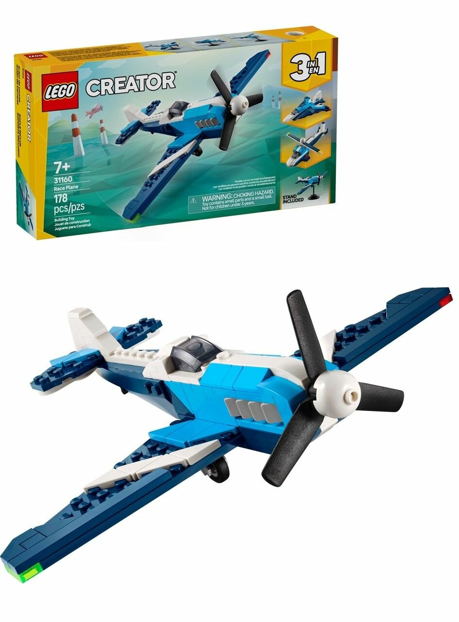 31160(N) Конструктор LEGO Creator Aircraft: Race Plane Авиация: гоночный самолет 178 деталей