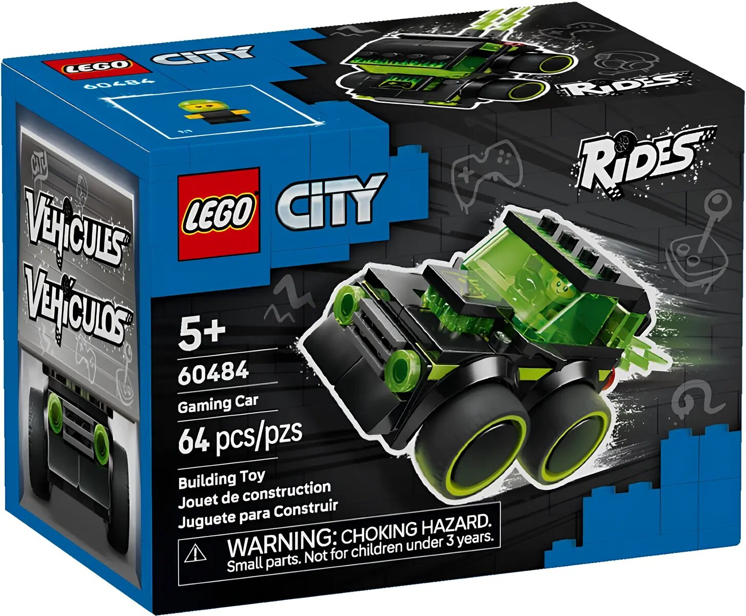Конструктор LEGO City 60484 RIDES: Геймерский автомобиль
