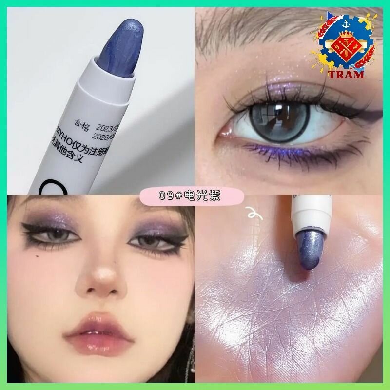 Карандаш для глаз с эффектом мерцания, хайлайтер для век и подводки, перламутровый белый, удобный аппликатор, мгновенный эффект сияния