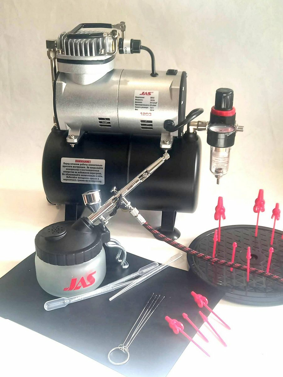 Классический набор для аэрографии JAS0017 (JAS 1203, 1117, 1402, 1602, 1353, 1372, 1620, 3533)