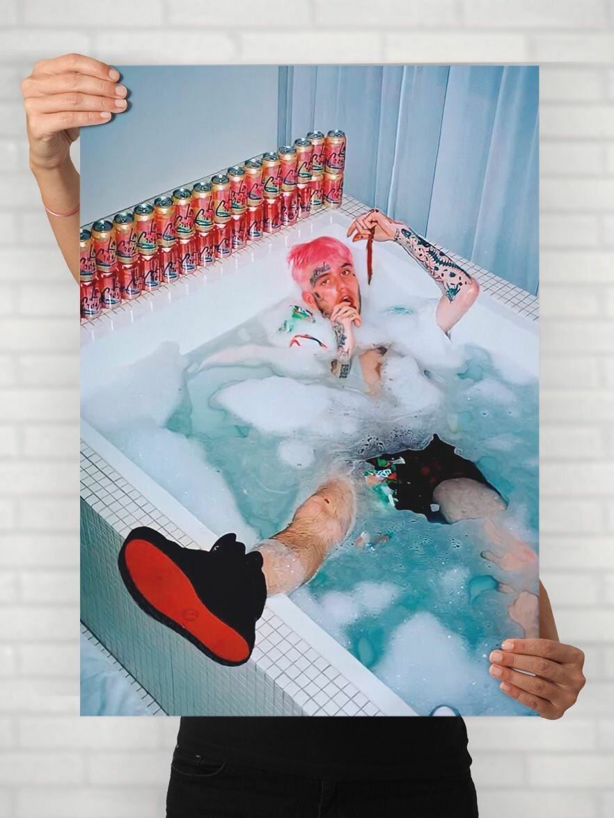 Плакат на стену для интерьера Lil Peep (Лил Пип 61) - Постер по музыке и артисту формата A1 (61x84 см)