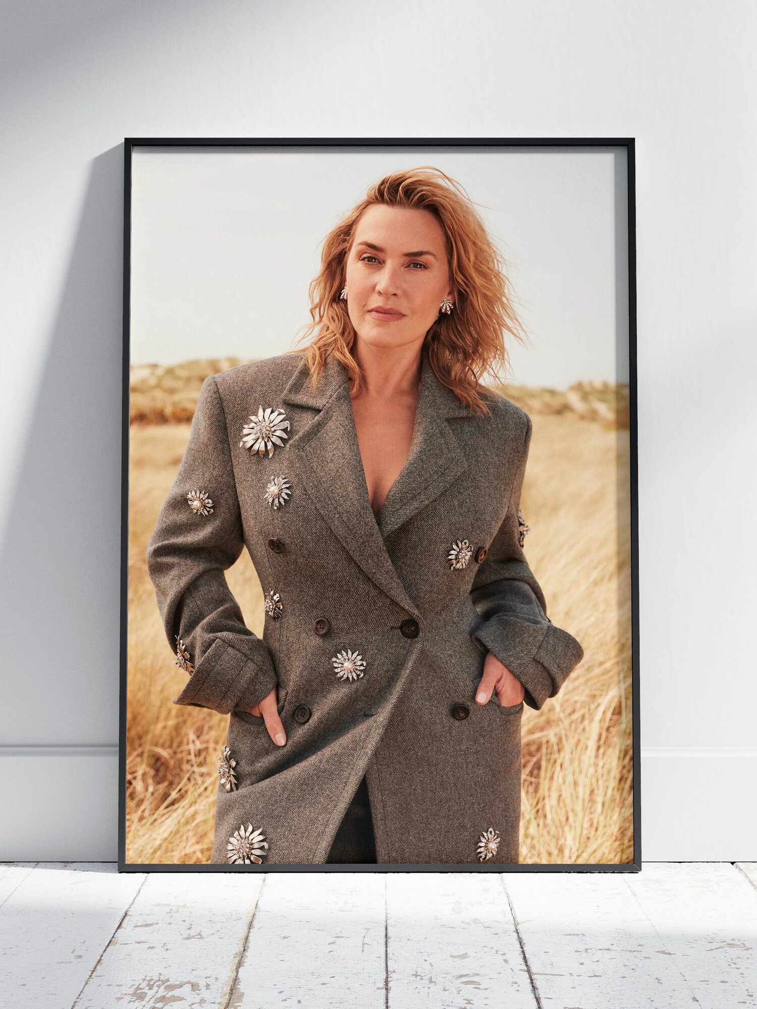 Плакат на стену для интерьера Кейт Уинслет (Kate Winslet 32) - Постер по актеру фильма, кино, сериала формата A4 (21x30 см)