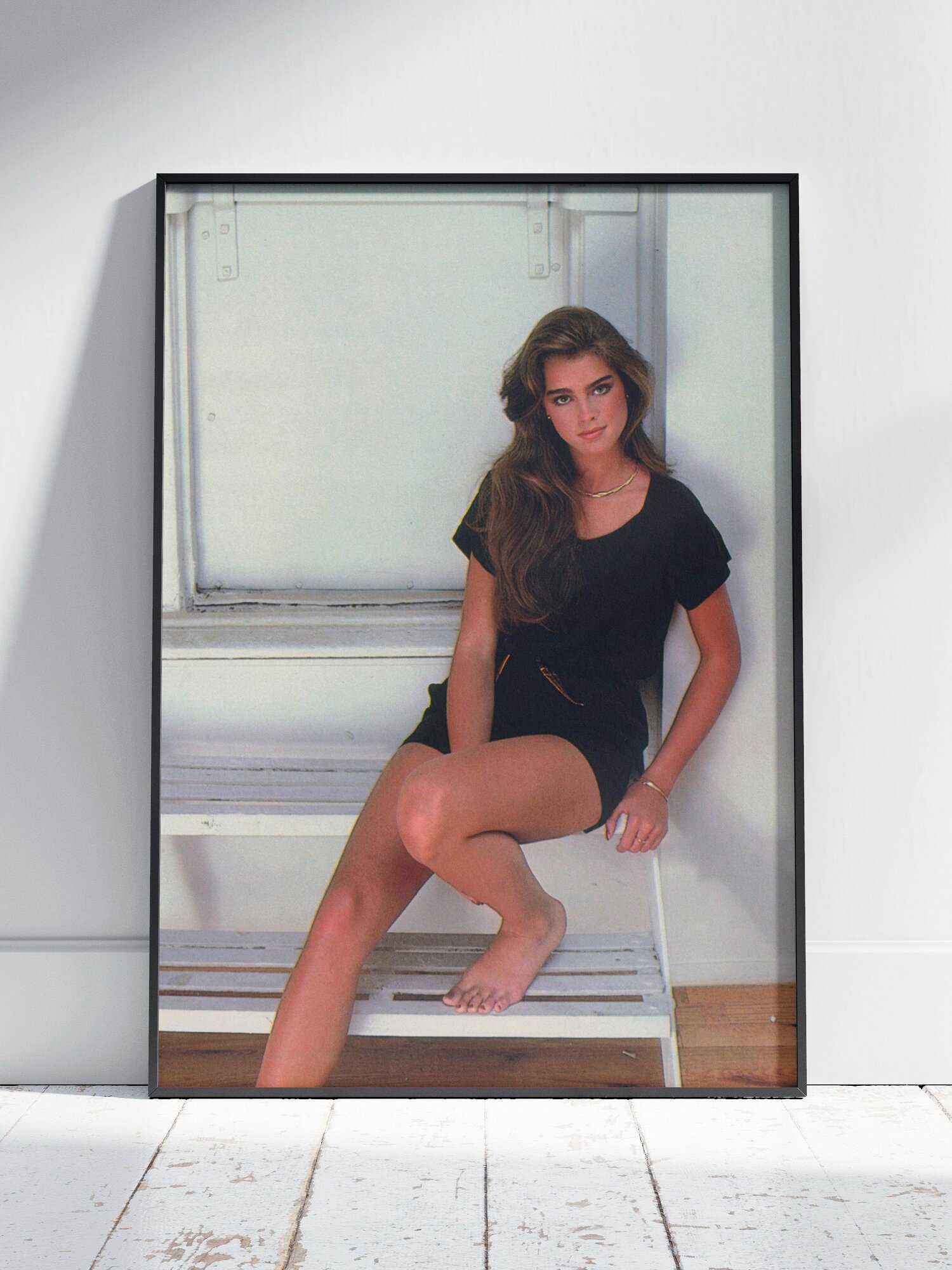Плакат на стену для интерьера Брук Шилдс (Brooke Shields 40) - Постер по актеру фильма, кино, сериала формата A3 (30x42 см)
