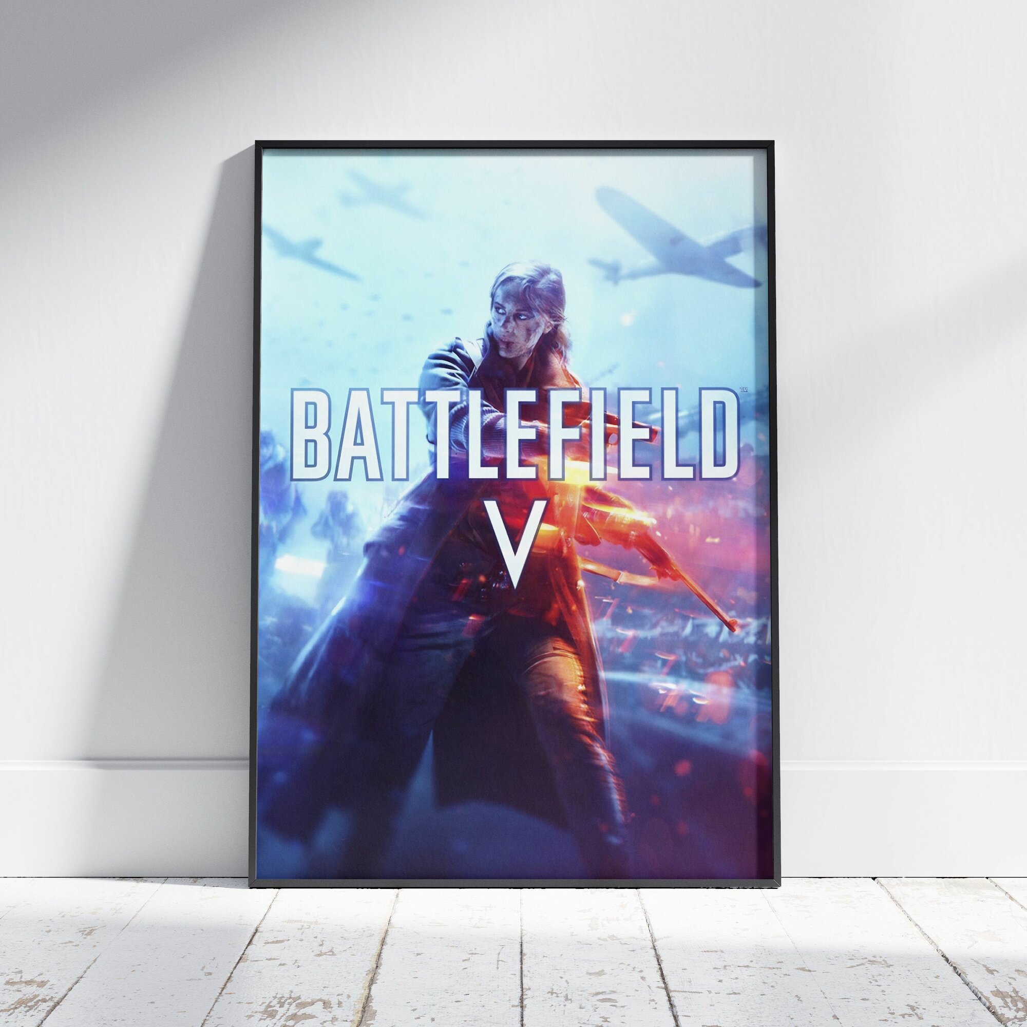 Плакат на стену для интерьера Бателфилд (Battlefield 5 - 1) - Постер по игре формата А3 (30x42 см)
