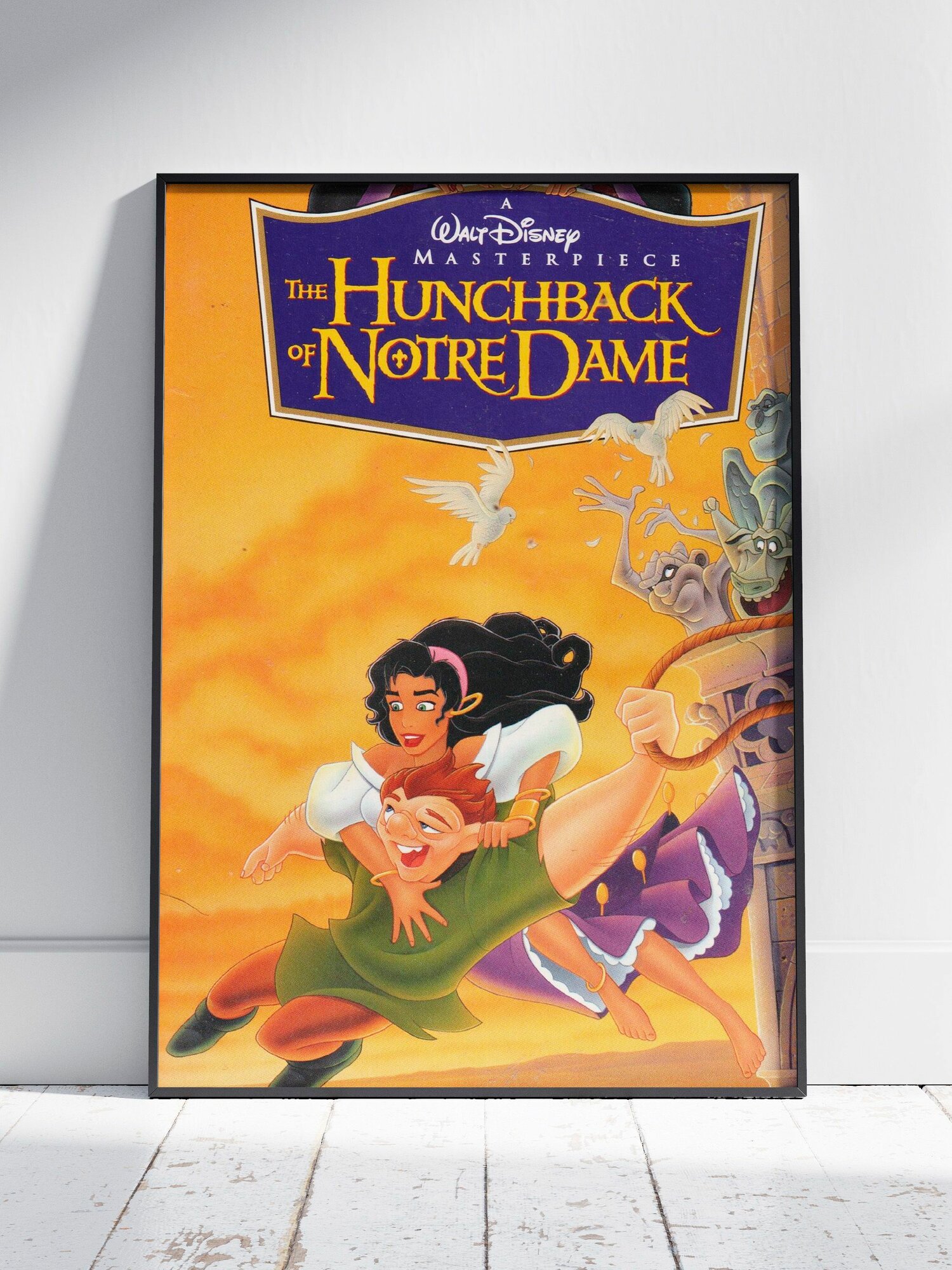 Плакат на стену для интерьера The Hunchback of Notre Dame (Горбун из Нотр-Дама 10) - Постер по фильму и кино формата A4 (21x30 см)