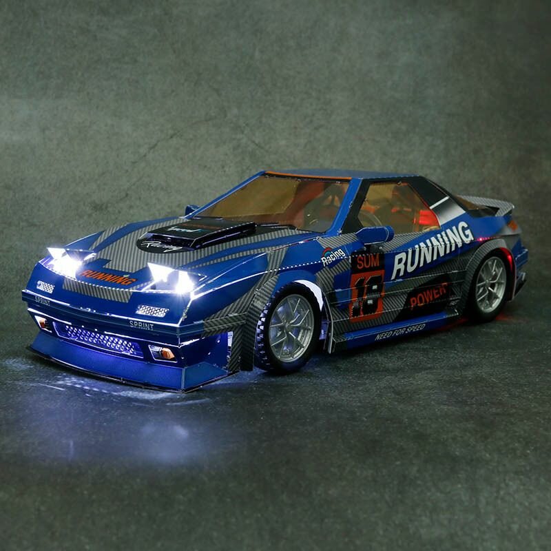 Металлическая сборная модель автомобиля, IRON STAR "Mazda RX7-FC", 1:28 соберите сами, 3D пазл / головоломка конструктор для малышей, развивающие игрушки / подарок для мальчика
