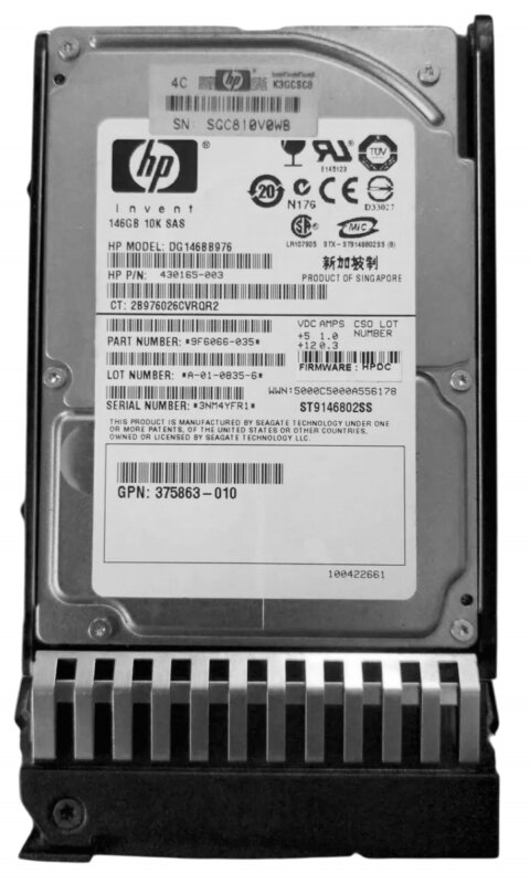 Жесткий диск HP 430165-003 146Gb SAS 2,5" HDD