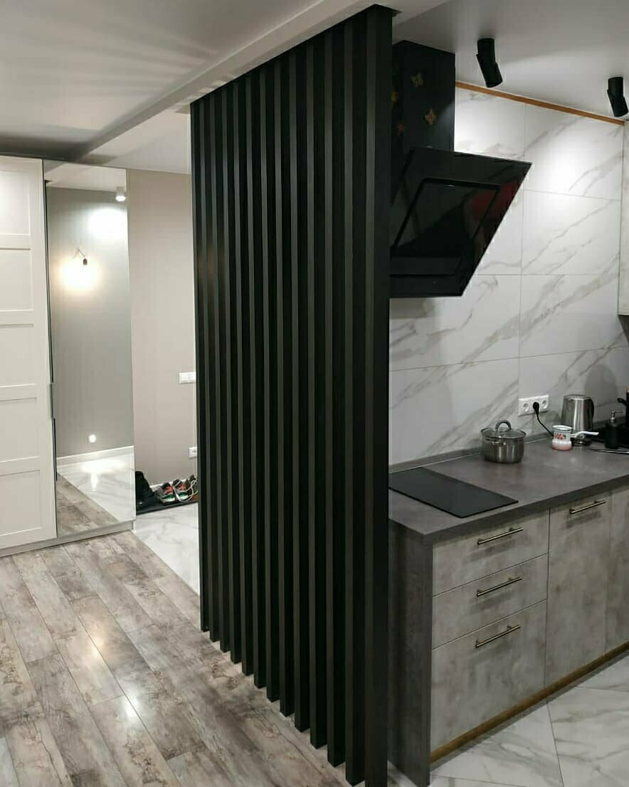 Реечная перегородка из Сосны 40х60мм. Стоимость указана за 1 брус.