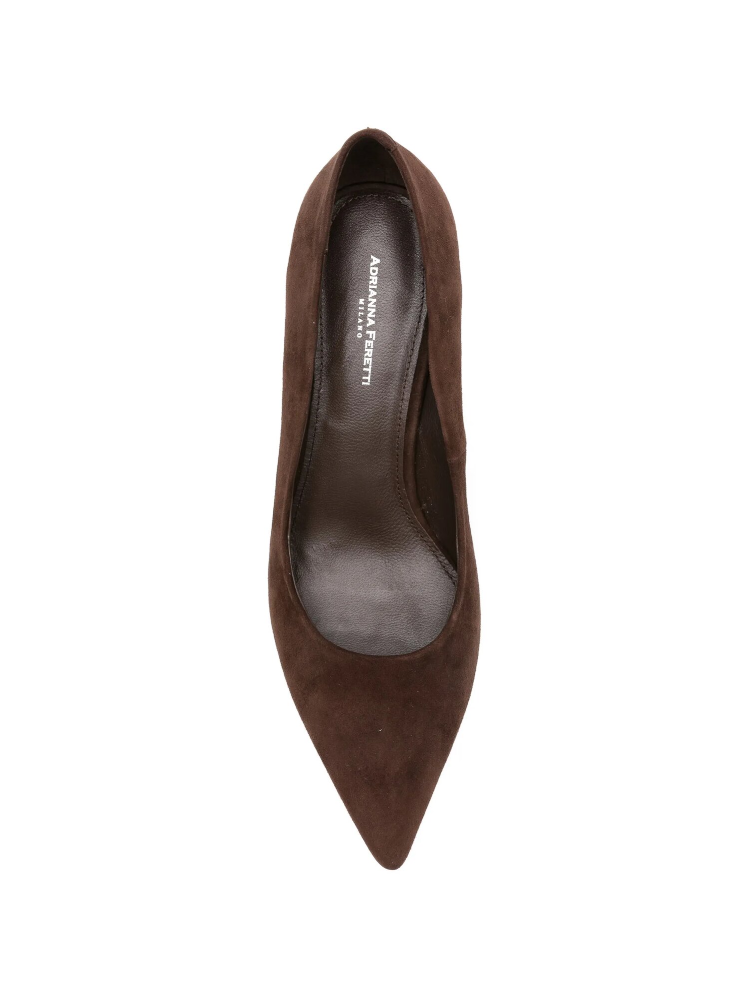 Туфли ADRIANNA FERETTI Pointed-toe suede pumps, размер 39, brown — фото 1