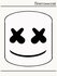 Термонаклейка для одежды и аксессуаров DTF-печать dj Marshmello