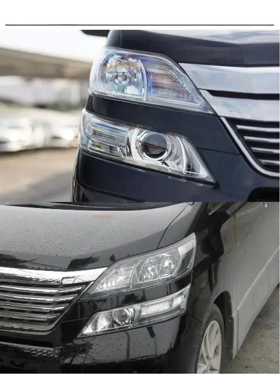 Стекло фары 2 шт арт Toyota Vellfire 2008-2014
