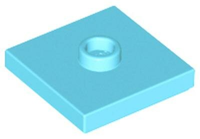 Деталь Lego 87580 Plate, Modified 2 x 2 with Groove and 1 Stud in Center (Jumper)