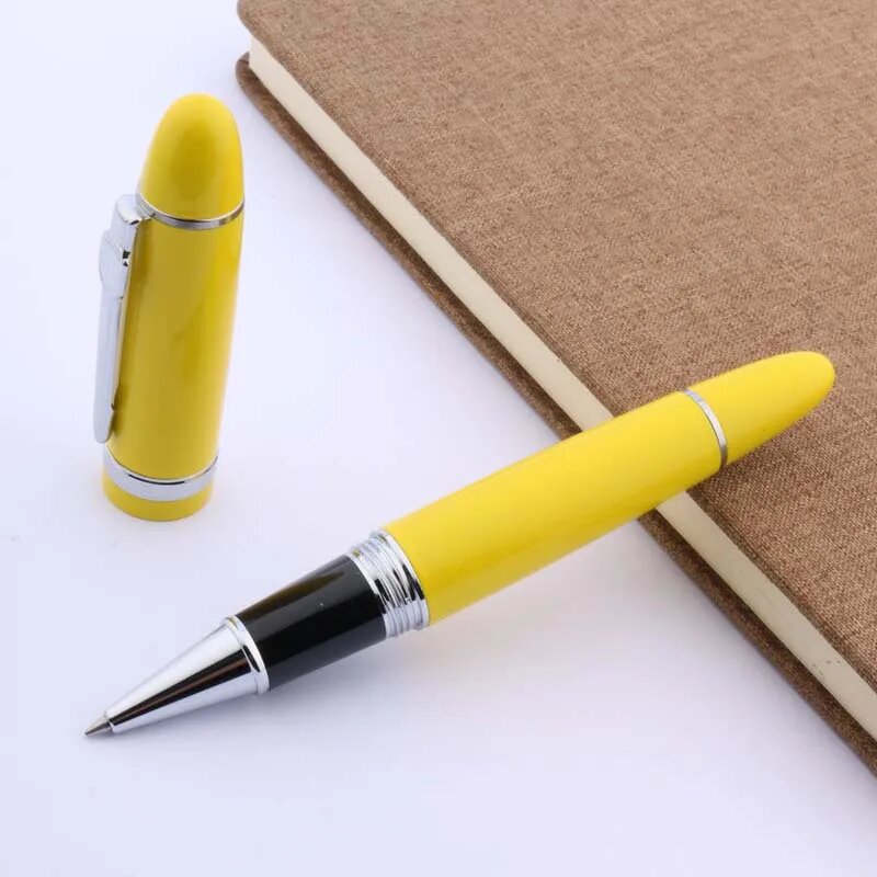 Шариковая ручка JINHAO 159 желтая металлическая