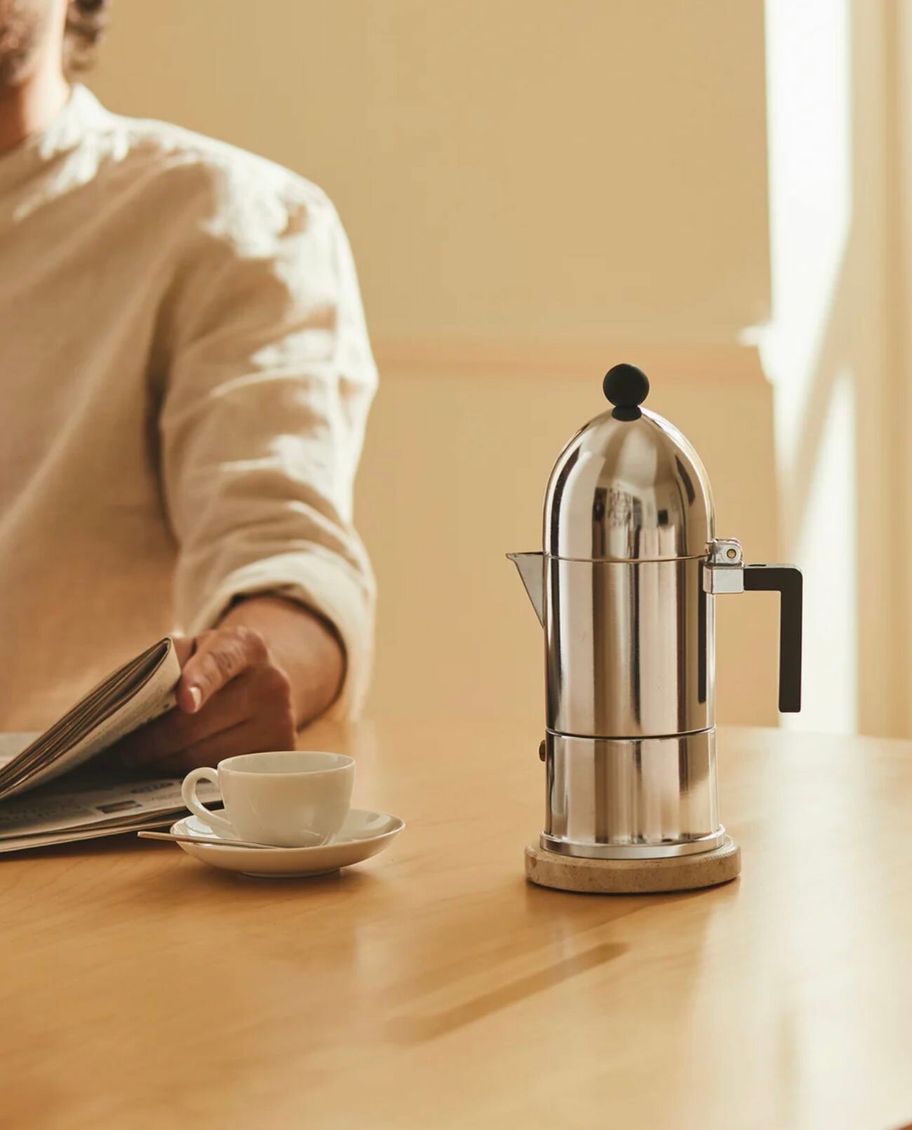 Alessi La Cupola кофеварка гейзерная для эспрессо, moka pot, итальянская кофеварка для плиты