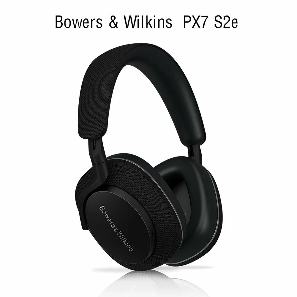 Bowers&Wilkins Наушники с микрофоном Bowers & Wilkins Px7 S2E, Bluetooth, USB Type-C, черный, черный матовый