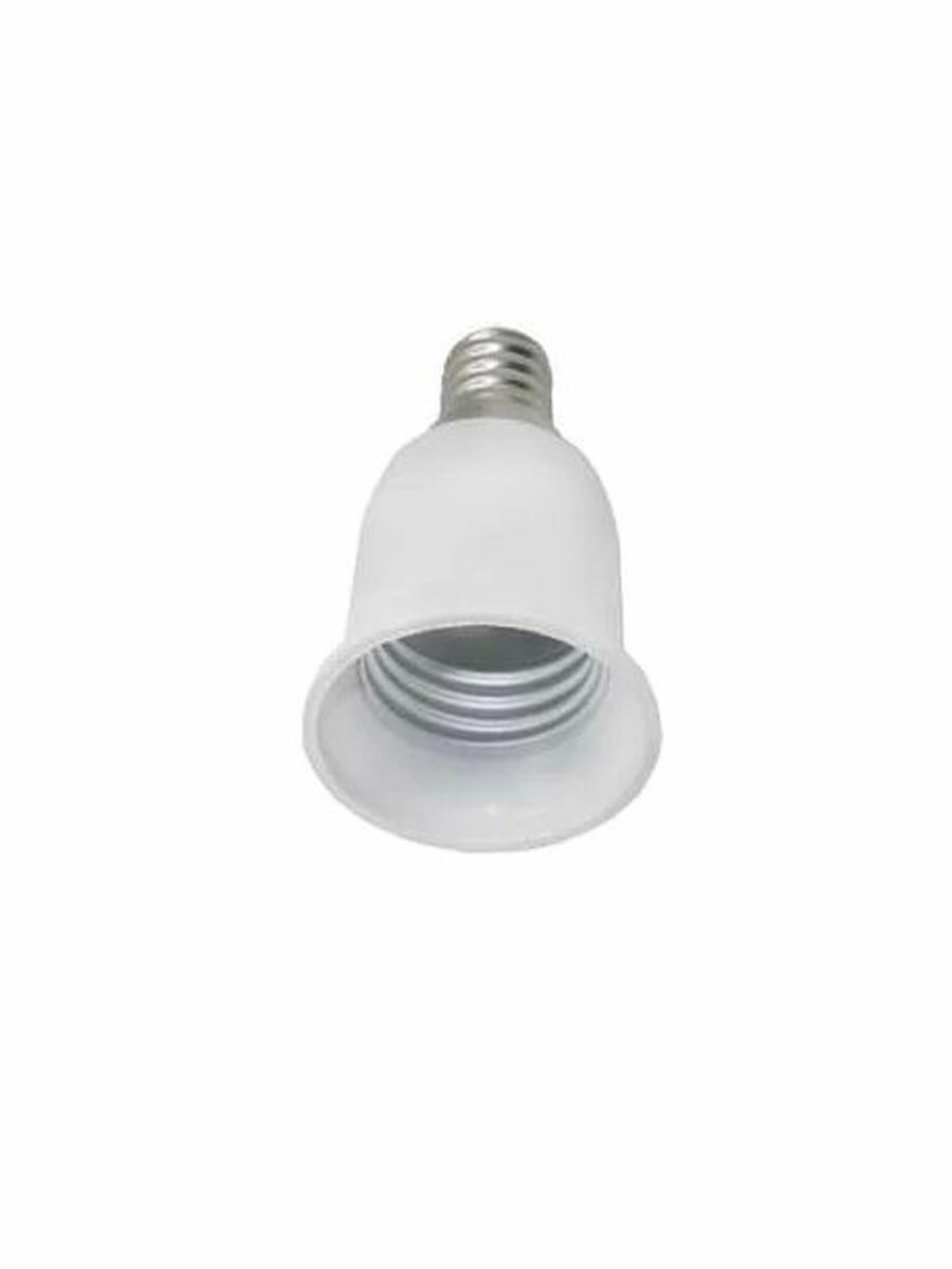 Переходник с цоколя Ecola base E14 на E27 Белый A4T14WEAY