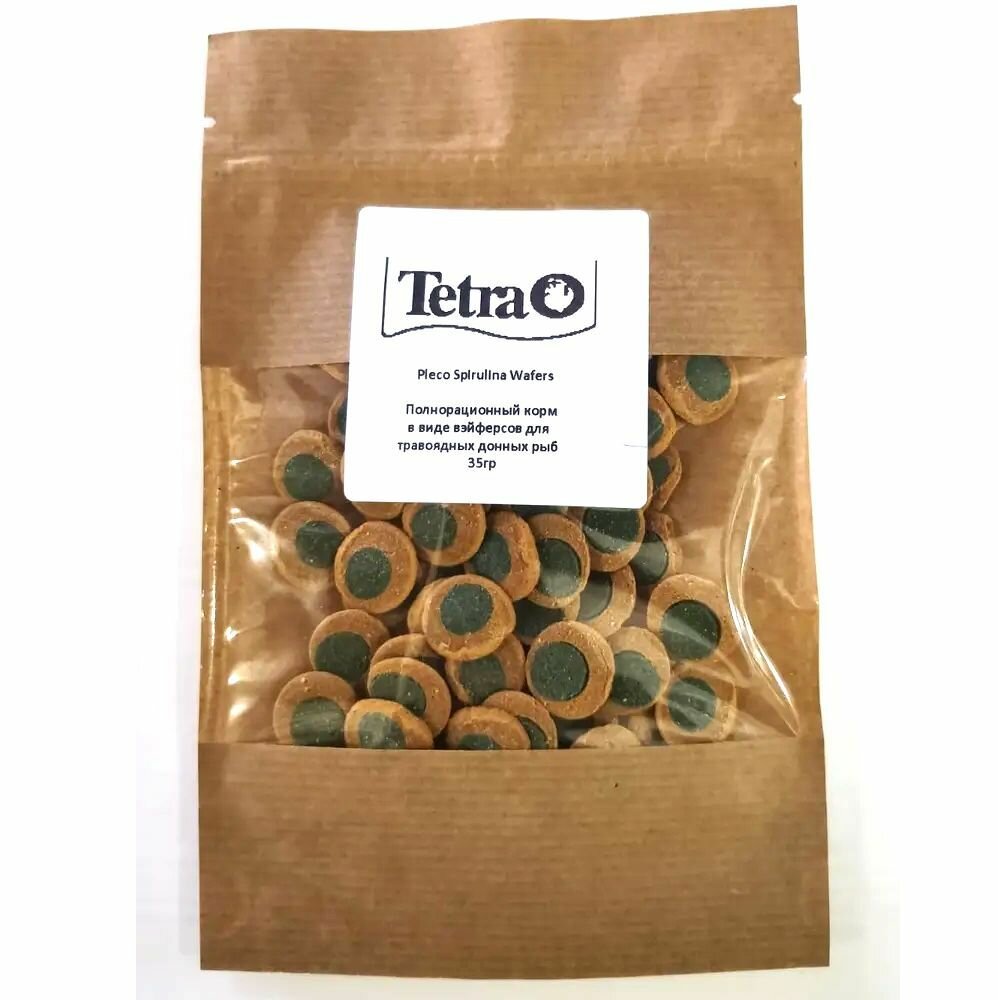 Корм для рыб Tetra Pleco Spirulina Wafers 35г/83,5мл таблетки