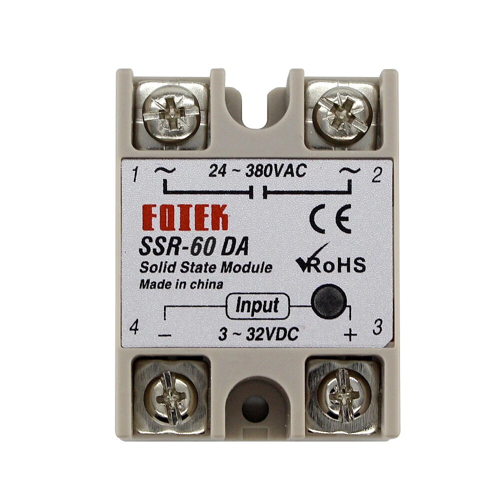 SSR-60DA Solid State Relay 3-32VDC 24-380VAC
