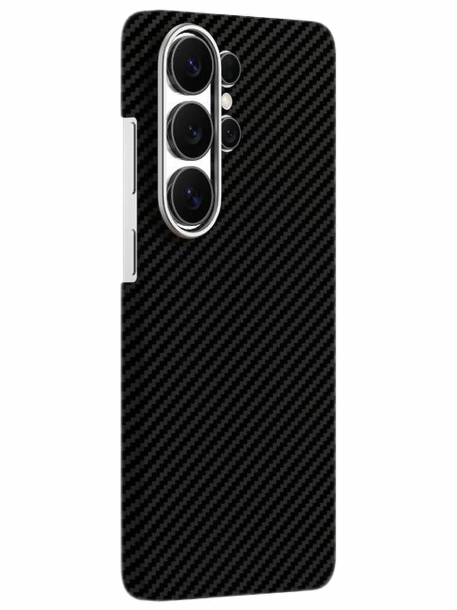 Чехол на Samsung Galaxy S26 Ultra, кевлар(арамид) сверхпрочный, черный
