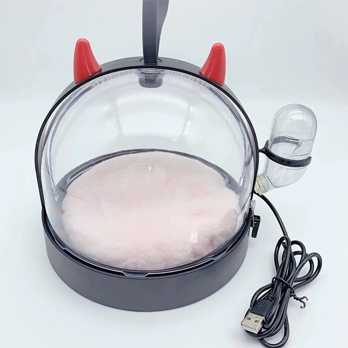 Мини USB обогреватель с водяной бутылкой, черно-розовая комбинация для клеток мелких животных