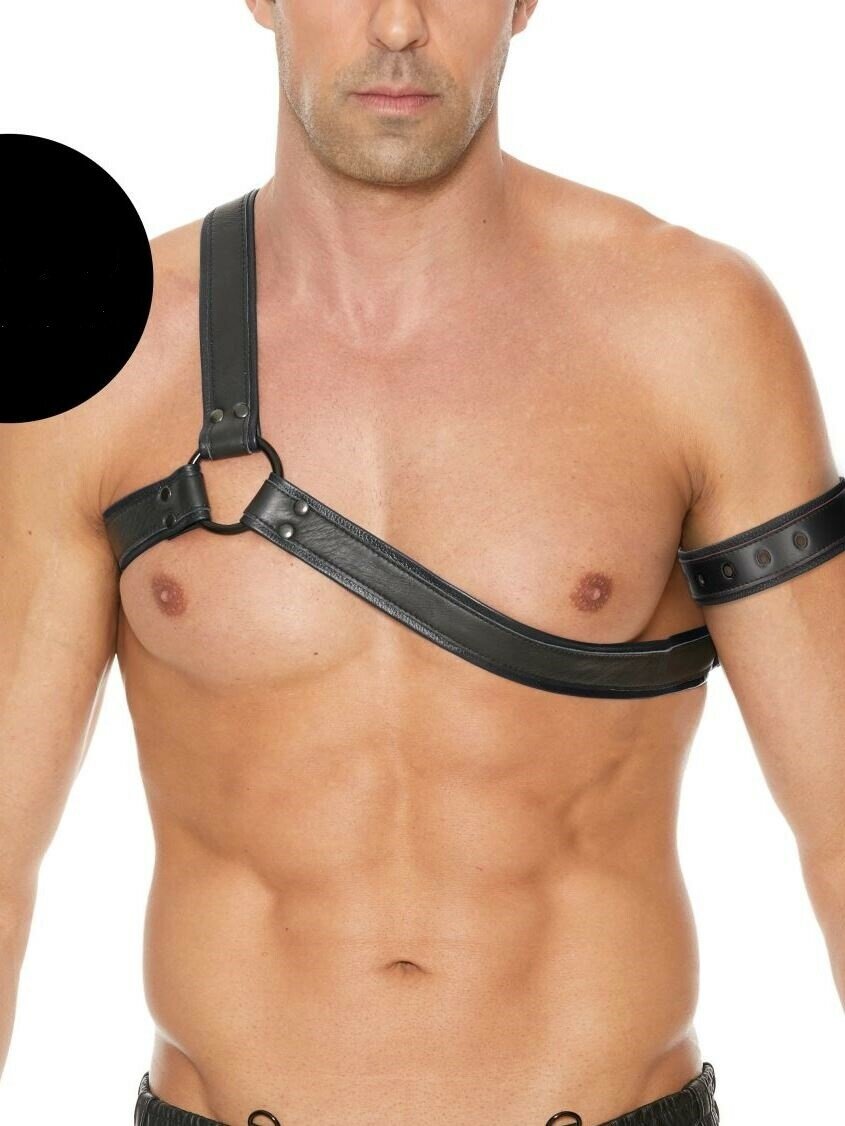 Портупея "Ouch! - Gladiator Harness With Arm Band" / Ouch! / Черный / Размер OS