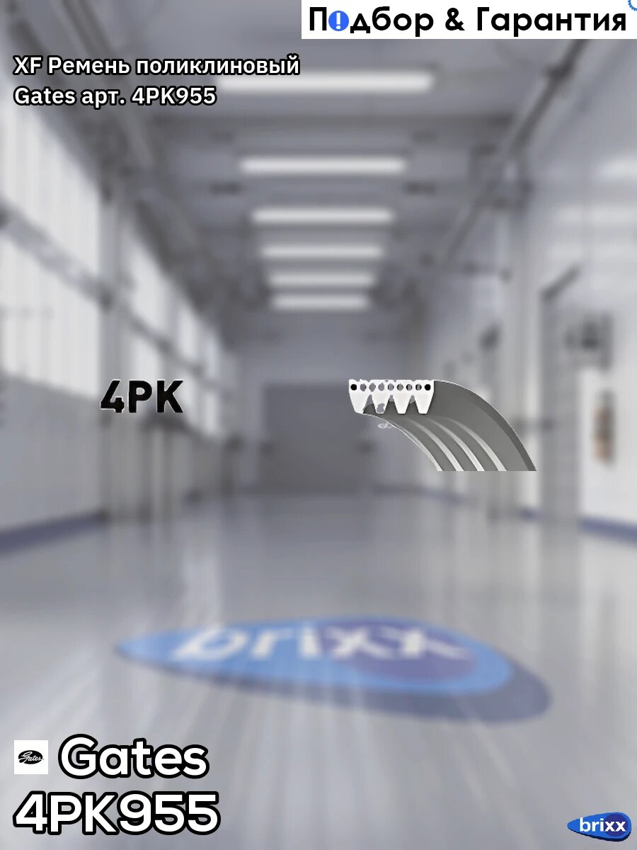 XF Ремень поликлиновый Gates арт. 4PK955