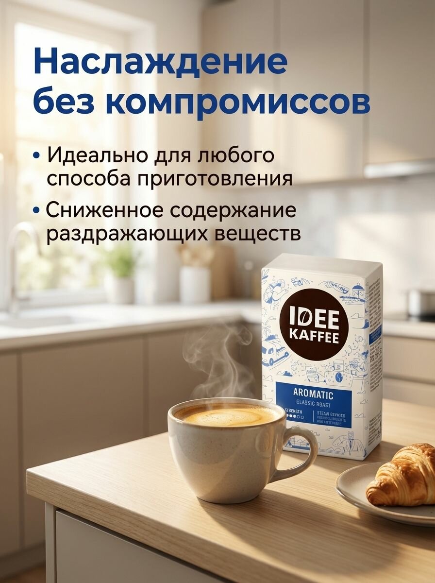 Кофе молотый IDEE KAFFEE, 500 г — фото 1