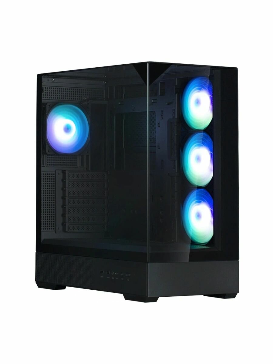 Корпус Zalman P40 Prism Plus черный без БП ATX 5x120mm 2xUSB3.0 audio bott PSU