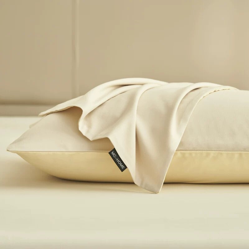 Наволочки MUJI, чистый хлопок, стираный хлопок, пара наволочек, 48смx74см, защита для одной подушки. 48 см x 74
