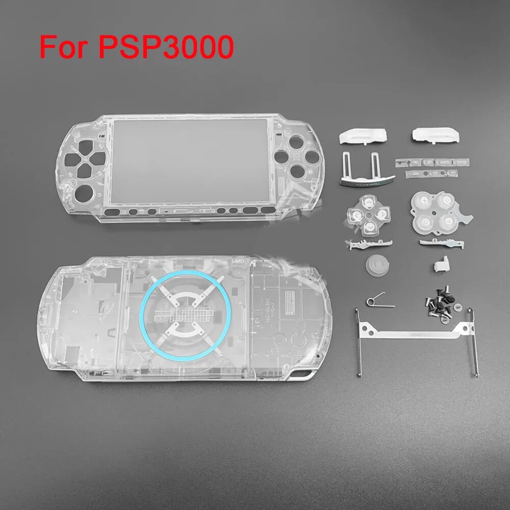 Прозрачный корпус для PSP3000, белый