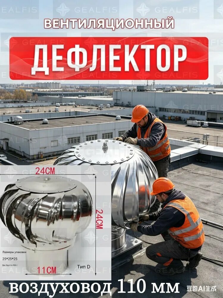 Ветровая турбина для вентиляции, воздуховод 110 мм из нержавеющей стали, кровельный вентилятор вытяжка для чердака и крыши, защита от влаги и конденсата