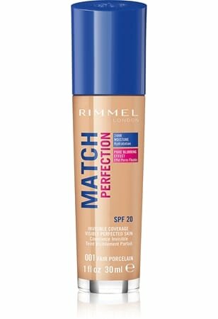 Тональный крем Rimmel Match Perfection, оттенок 001 fair porcelain, 30 мл