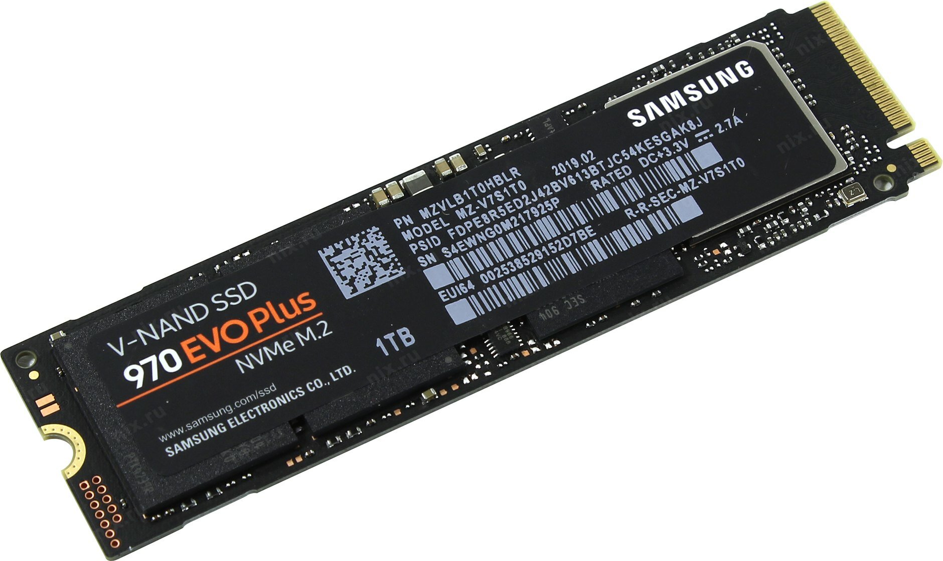SSD Samsung 970 EVO Plus MZ-V7S1T0BW 1 ТБ M.2 NVMe, оригинал
