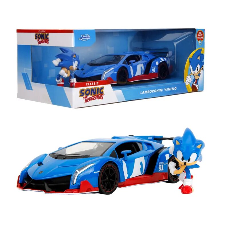 Коллекционная модель JADA Lamborghini Veneno with Sonic - 1/24 Die cast Model