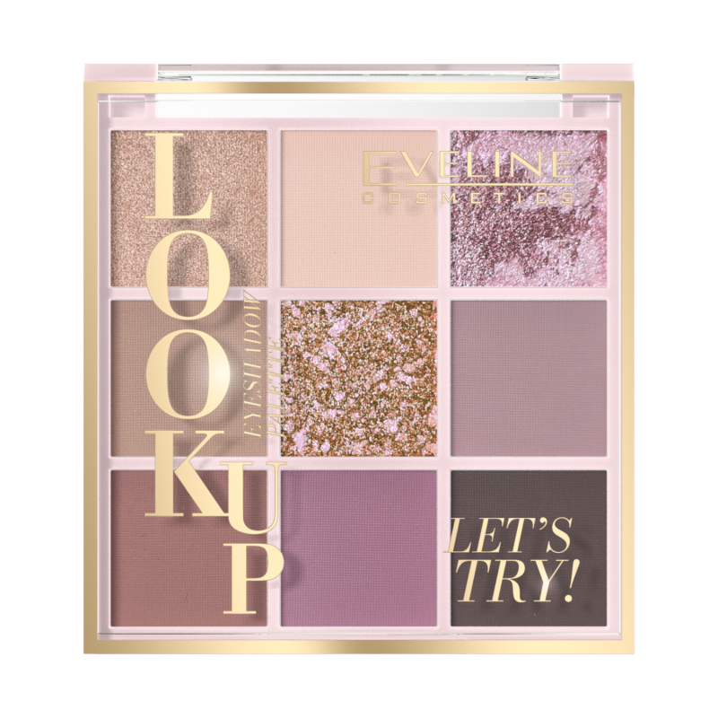 Палетка теней для век Eveline Cosmetics Look Up Let's try, 9 тонов