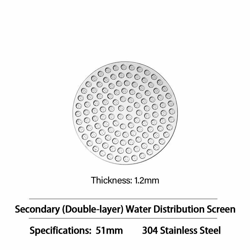 Многоразовый фильтр для кофе из нержавеющей стали KFGL02 2pcs, 51mm