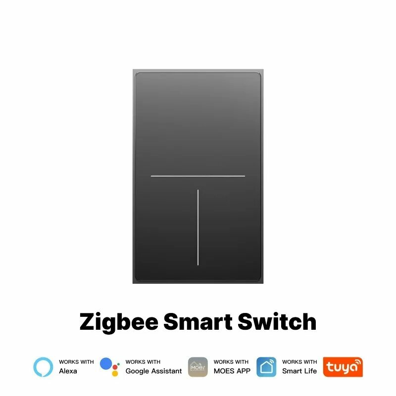 ZigBee умная кнопка MOES 3 gang grey