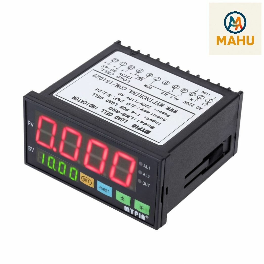 Эксклюзивный контроллер весовой MYPIN LM8RRD с дисплеем светодиодным, на 14 сигнала тензодатчика, имеющий вход и 2 р