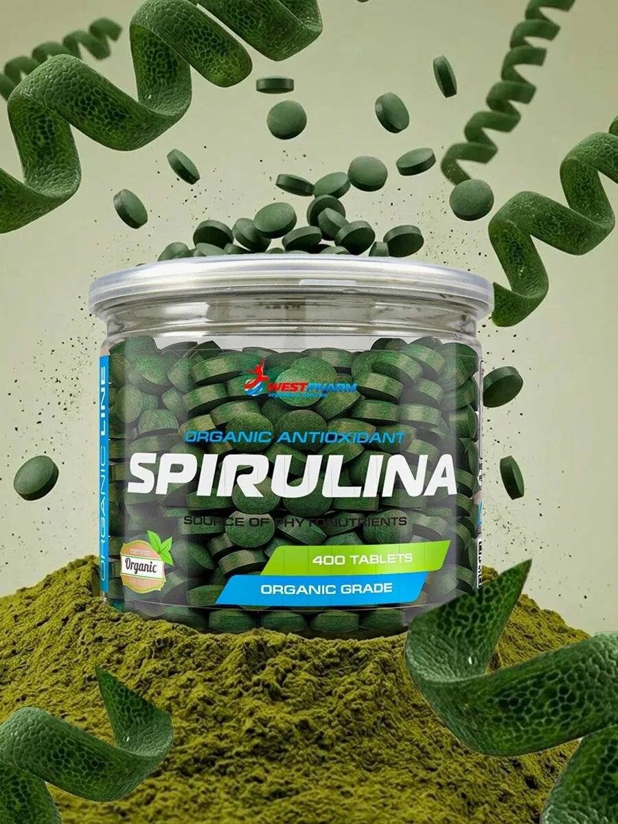 Organic Line Spirulina / Спирулина, 400 таблеток